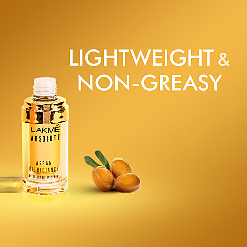 Buy Lakme Absolute Argan Oil Radiance - Overnight Oil-In-Serum, Non ...