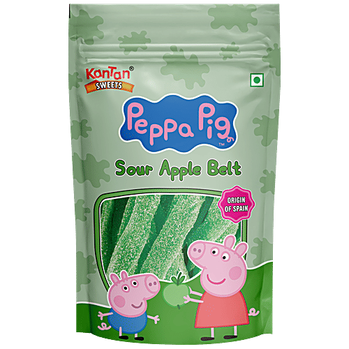 Buy Kantan Sweets Peppa Pig - Sour Apple Belt, Chewy Online at Best ...