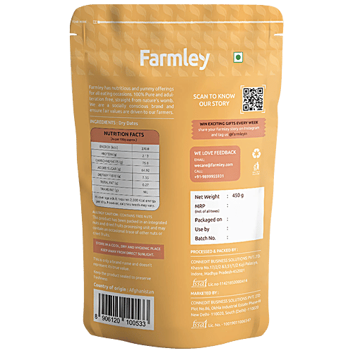 Buy Farmley Premium Afghan Dry Dates - Nutritious & Tasty, Perfect ...
