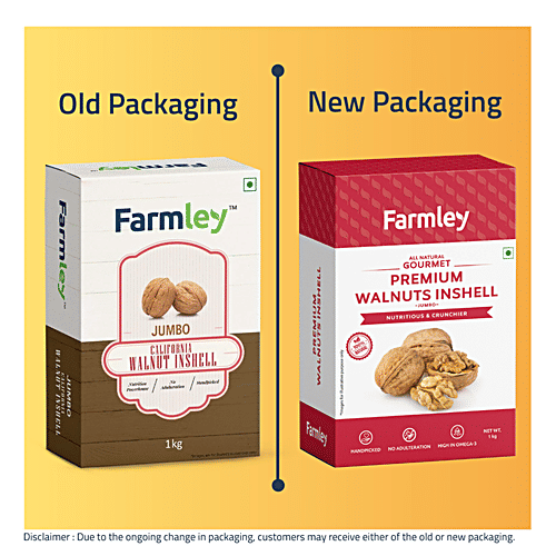 Buy Farmley Premium Jumbo Inshell Walnut - Akhrot, Dry Fruits, Walnut With Shell, Natural ...