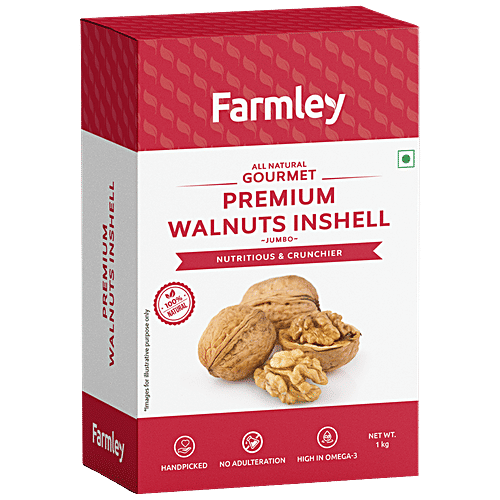 Buy Farmley Premium Jumbo Inshell Walnut - Akhrot, Dry Fruits, Walnut ...
