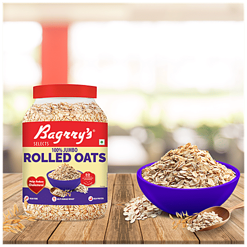 Bagrrys Rolled Oats - High Fibre, Protein Rich Breakfast Cereal ...