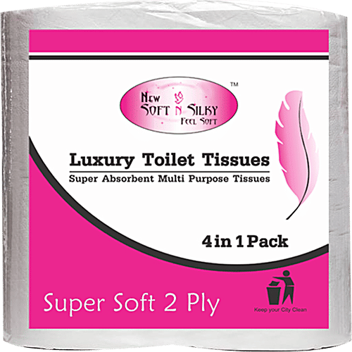 Buy New Soft n Silky Luxury Toilet Tissues - 2 Ply Online at Best Price ...