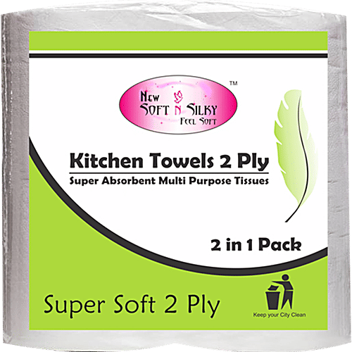 Buy New Soft n Silky Kitchen Towels - 2 Ply, Super Absorbent ...