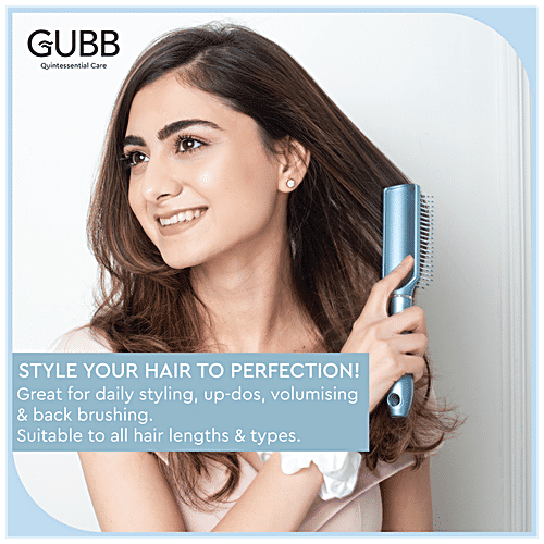 Buy Gubb Styling Hair Brush - Styler Range, Ball-tipped Nylon Bristles ...