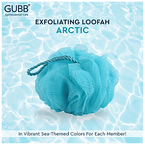 Buy Gubb Luxe Bath Sponge/Loofah - Round, Arctic, For Women & Men ...