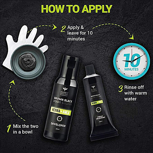 Buy Bombay Shaving Company Brown Black Beard Colour - Henna & Amla ...