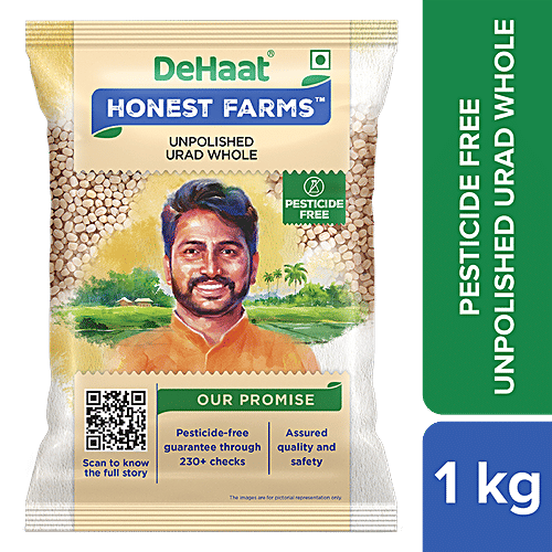 Buy Dehaat Honest Farms Unpolished Urad Whole - Pesticide Free Online ...
