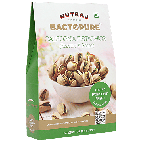 Buy NUTRAJ BACTOPURE California Pistachio Inshell - Roasted & Salted ...