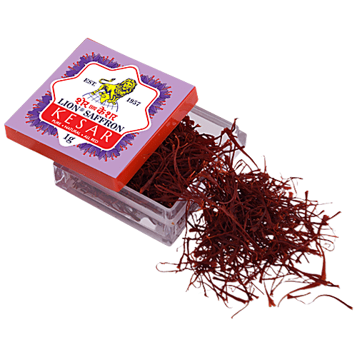 Buy LION SAFFRON Kesar - Pure, Natural, Used For Cooking Biryani ...