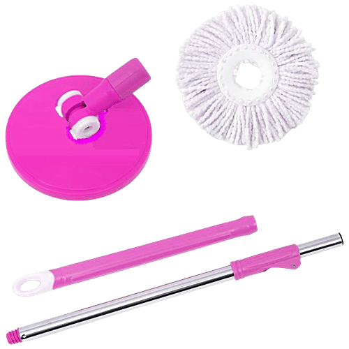 Buy SE7EN Spin Mop - Sturdy Handle, Rotates 360 Degrees, Easy To ...