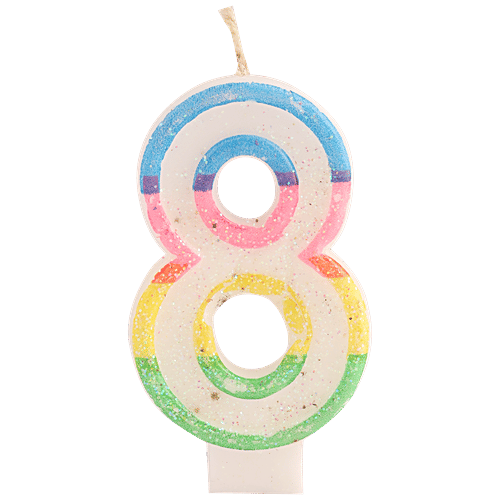 Buy SE7EN Number 8 Candle - For Cake Decoration, Birthday Parties ...