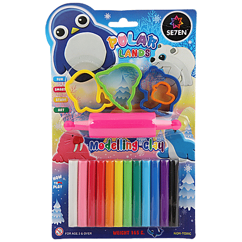 Buy SE7EN Polar Lands Play Dough - Modelling Clay, For Kids, 3+ Years ...