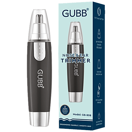 Buy Gubb Cordless Nose & Ear Hair Trimmer - Stainless Steel Blades, GB ...