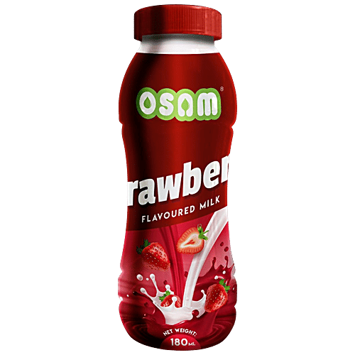 Buy OSAM Flavoured Milk - Strawberry, High In Protein, Rich In Taste ...