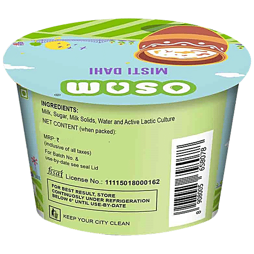 Buy OSAM Misti Dahi - Rich In Calcium & Protein, Flavourful, Creamy ...