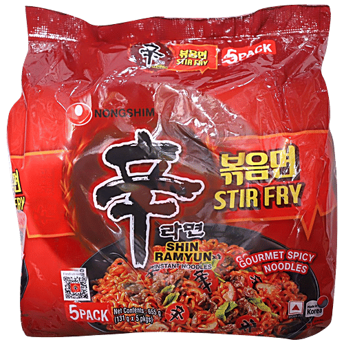 Buy NONGSHIM Shin Ramyun Stir Fry Noodles - Gourmet Spicy Online at ...