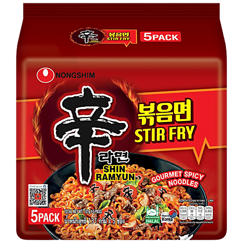 Buy NONGSHIM Shin Ramyun Stir Fry Noodles - Gourmet Spicy Online at ...