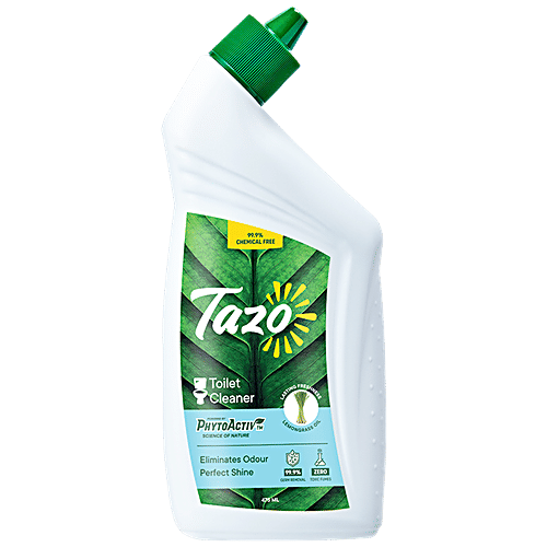 Buy Tazo Toilet Cleaner With Lemongrass Oil - Eliminates Odour, Zero ...