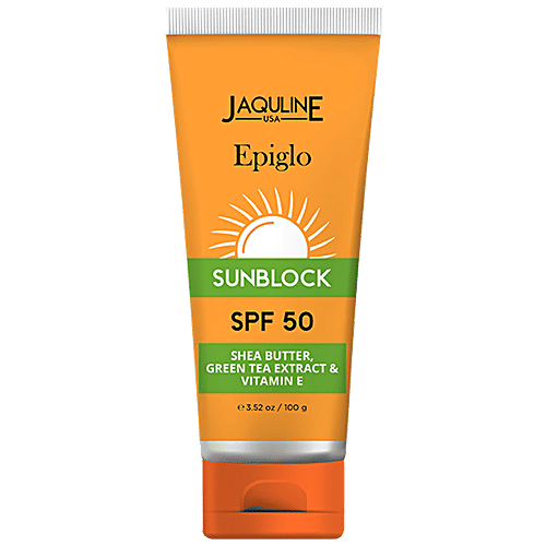 Buy Jaquline USA Epiglo Sun Block SPF 50 - Protects The Skin Texture ...