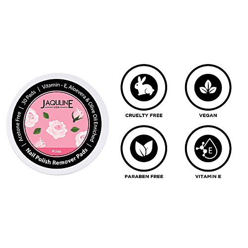 Buy Jaquline USA Nail Polish Remover Pads - Acetone Free Online at Best ...