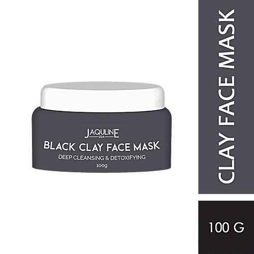 Buy Jaquline USA Black Clay Face Mask - Deep Cleansing & Detoxifying ...