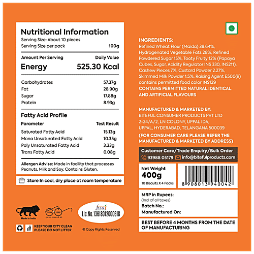 Buy BITEFUL Fruit Biscuit Bytes - Sweet, Healthy, Perfect Snack Online ...