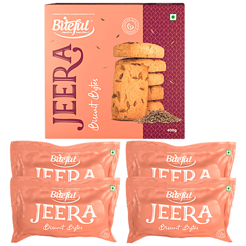 Buy BITEFUL Jeera Biscuit Bytes - Healthy, Perfect Snack Online at Best ...