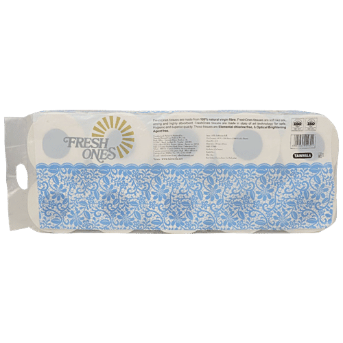 Buy Fresh Ones Bathroom Rolls - Hygienic, Natural Tissues, 3 Ply ...