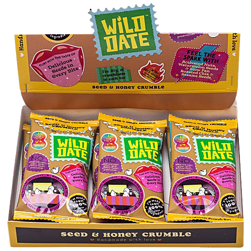 Buy Wild Date Seed & Honey Crumble Snack Bar - Gluten-Free, No Added ...