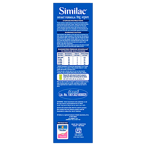 Buy Similac Infant Formula - Stage 1, Upto 6 Months, Easy Digestion ...