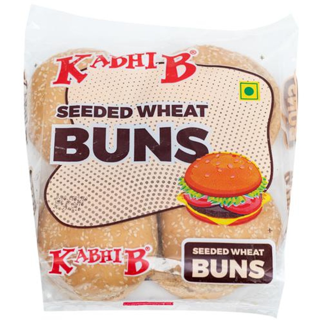 Buy KABHI B Seeded Bun - Sliced, Wheat, For Instant Energy, Easy To ...