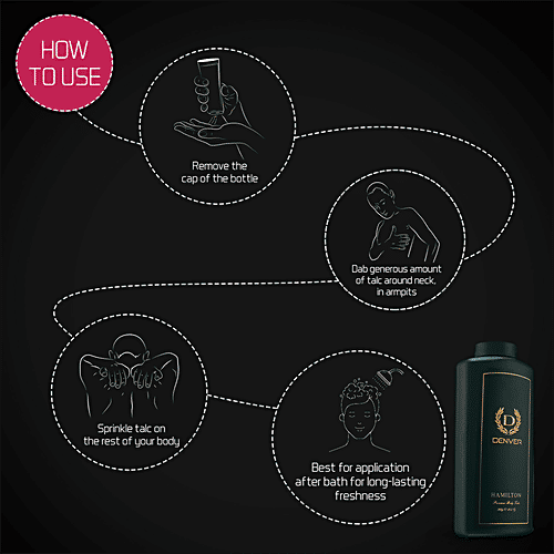 Buy Denver Hamilton Premium Body Talc - Long-Lasting Fragrance Online ...