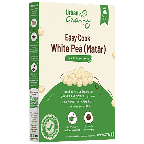 Buy Urban Granny Easy Cook White Peas Matar For Desi Dishes - Soaked ...