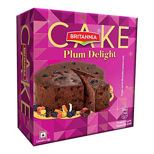 Buy Britannia Plum Delight Cake - Soft, Spongy & Fluffy Online at Best ...