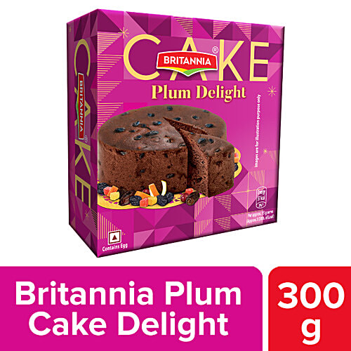 Buy Britannia Plum Delight Cake - Soft, Spongy & Fluffy Online at Best ...