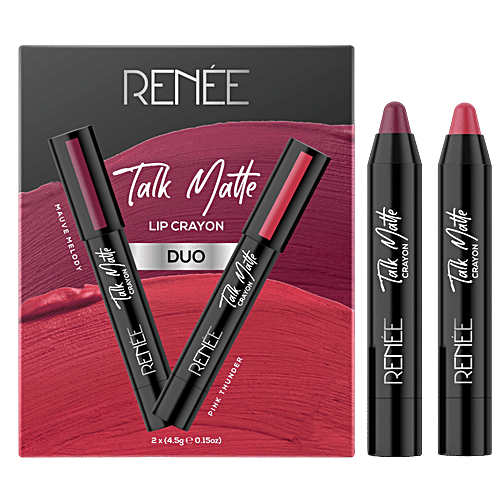 Buy RENEE Talk Matte Duo Mauve Melody & Pink Thunder-Enriched with ...