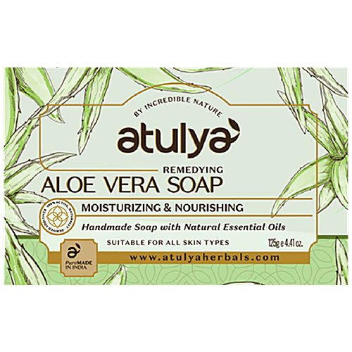 Buy Atulya Aloe Vera Soap - Remedying, Handmade, Moisturising ...