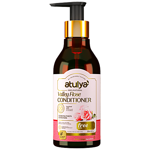 Buy Atulya Valley Rose Conditioner - With Neem Leaf, Strengthen Strands, Adds Volume Online at ...