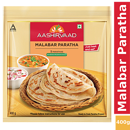 Buy Aashirvaad Malabar Paratha - Ready To Cook, No Added Preservatives ...