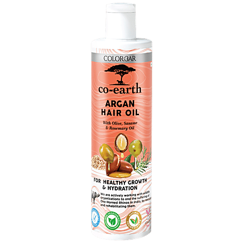 Buy ColorBar Co-Earth Argan Hair Oil - For Healthy Growth & Hydration ...