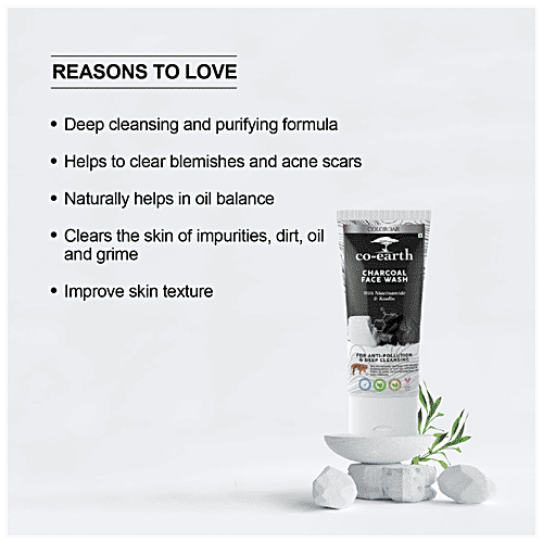 Buy ColorBar Co-Earth Charcoal Face Wash - For Anti-Pollution & Deep ...