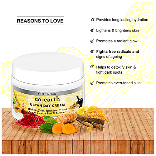 Buy ColorBar Co-Earth Ubtan Day Cream - For Brightening & Glowing Skin ...