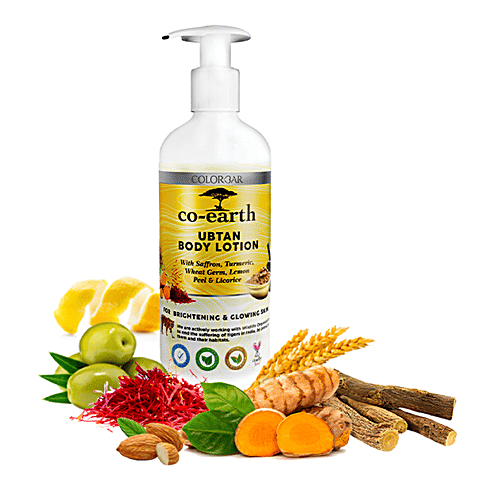 Buy ColorBar Co-Earth Ubtan Body Lotion - Long Lasting Hydration, For ...