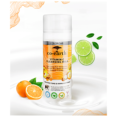 Buy ColorBar Co-Earth Vitamin C Cleansing Milk - For Even Tone & Skin ...