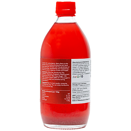 Buy Bombucha Merry Berry Kombucha - Probiotic Sparkling Fermented Tea ...