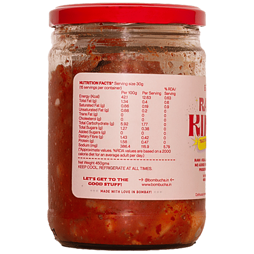 Buy Bombucha Radish Kimchi - Fermented Kkakdugi, Raw & Vegan, Without ...