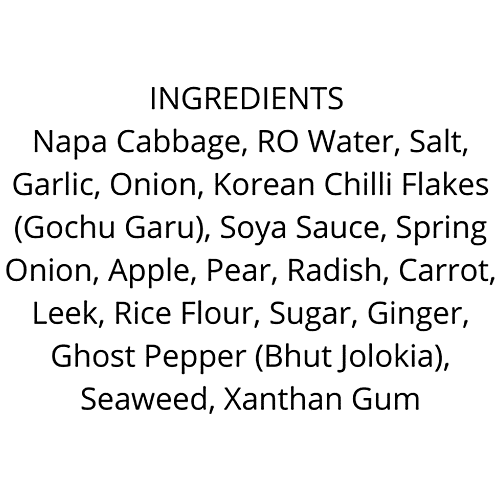 Buy Bombucha Fire Kimchi - Traditionally Fermented Napa Cabbage With ...