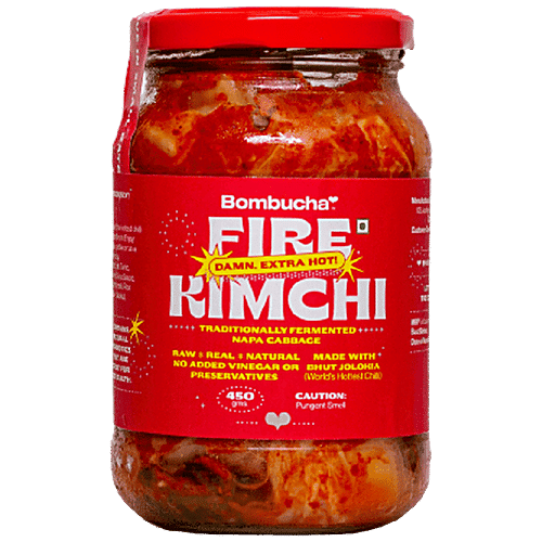 Buy Bombucha Fire Kimchi - Traditionally Fermented Napa Cabbage With ...