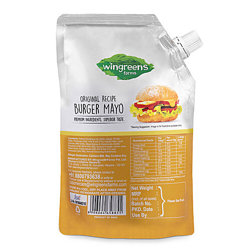 Buy Wingreens Farms Burger Mayo - Original Recipe, Premium Ingredients ...